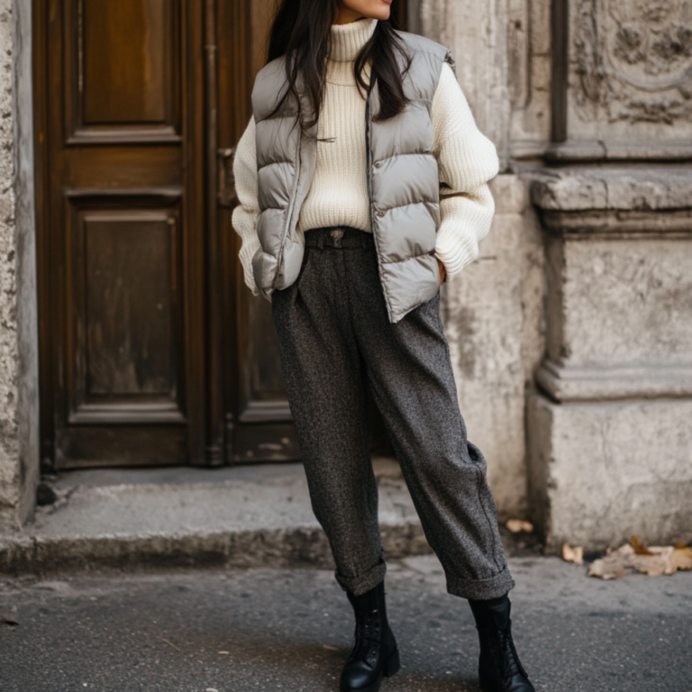 Minimal Puffer Vest Outfit Ideas to Try